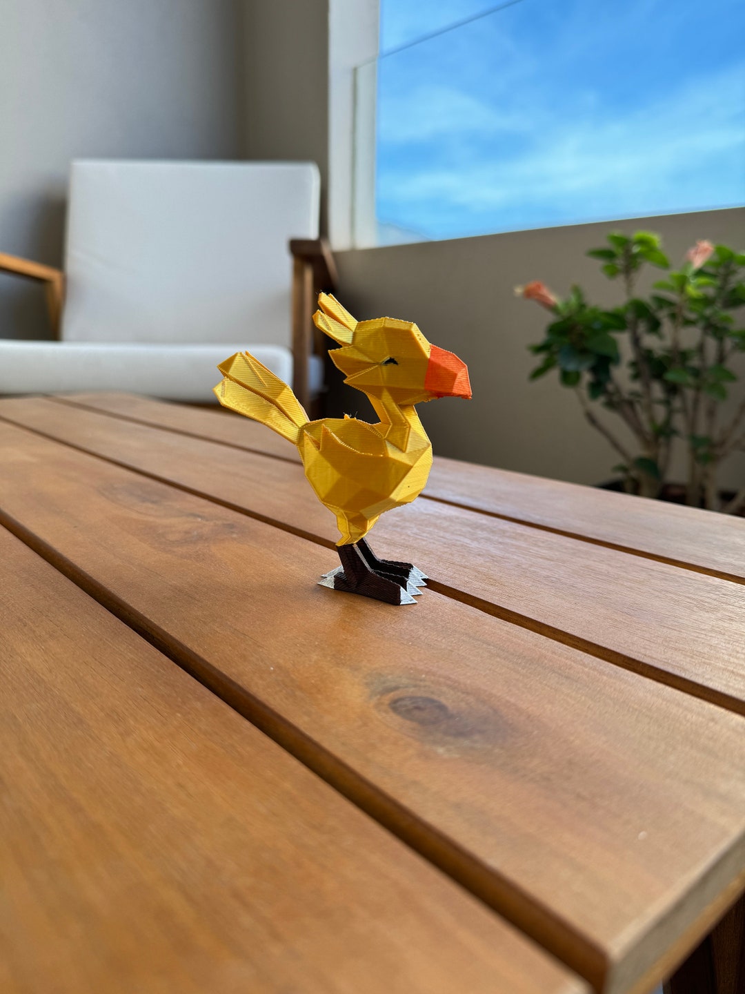 Chocobo ORO Final Fantasy Low Poly Impreso En 3D - Etsy