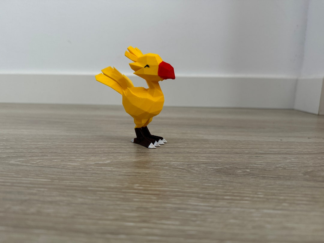 Chocobo Final Fantasy Low Poly Impreso En 3D - Etsy