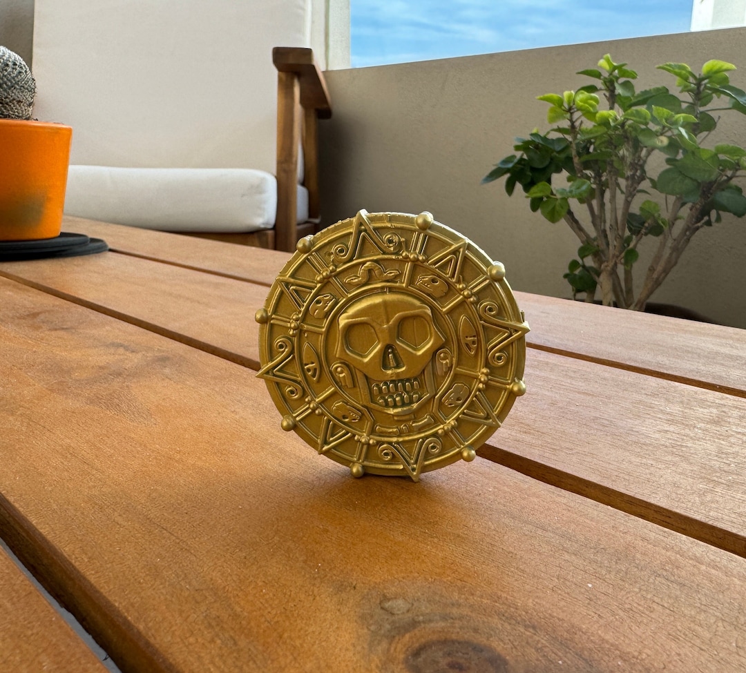 Cursed Aztec Gold Coin - Pirates of the Caribbean 3D Printed - Etsy