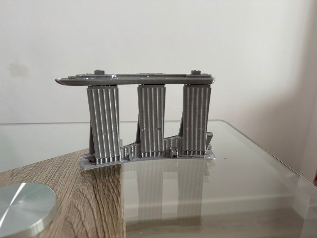 Modelo Marina Bay Sands Singapur- PLA Impreso En 3D - Etsy