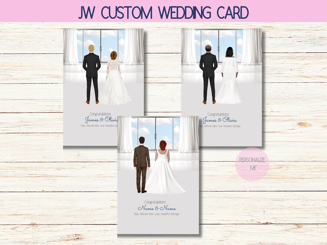 JW Wedding Gift Custom Card Jw Wedding Gift Jw Custom Wedding - Etsy