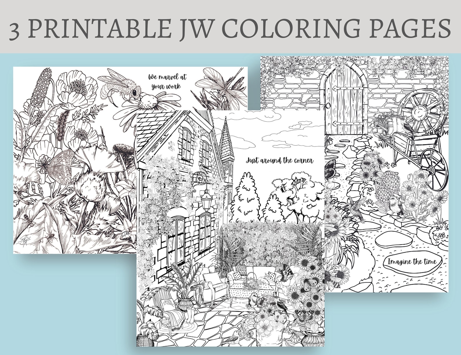 Jw Coloring Pages Jw Coloring Page Jw Adult Coloring JW Kids Coloring ...