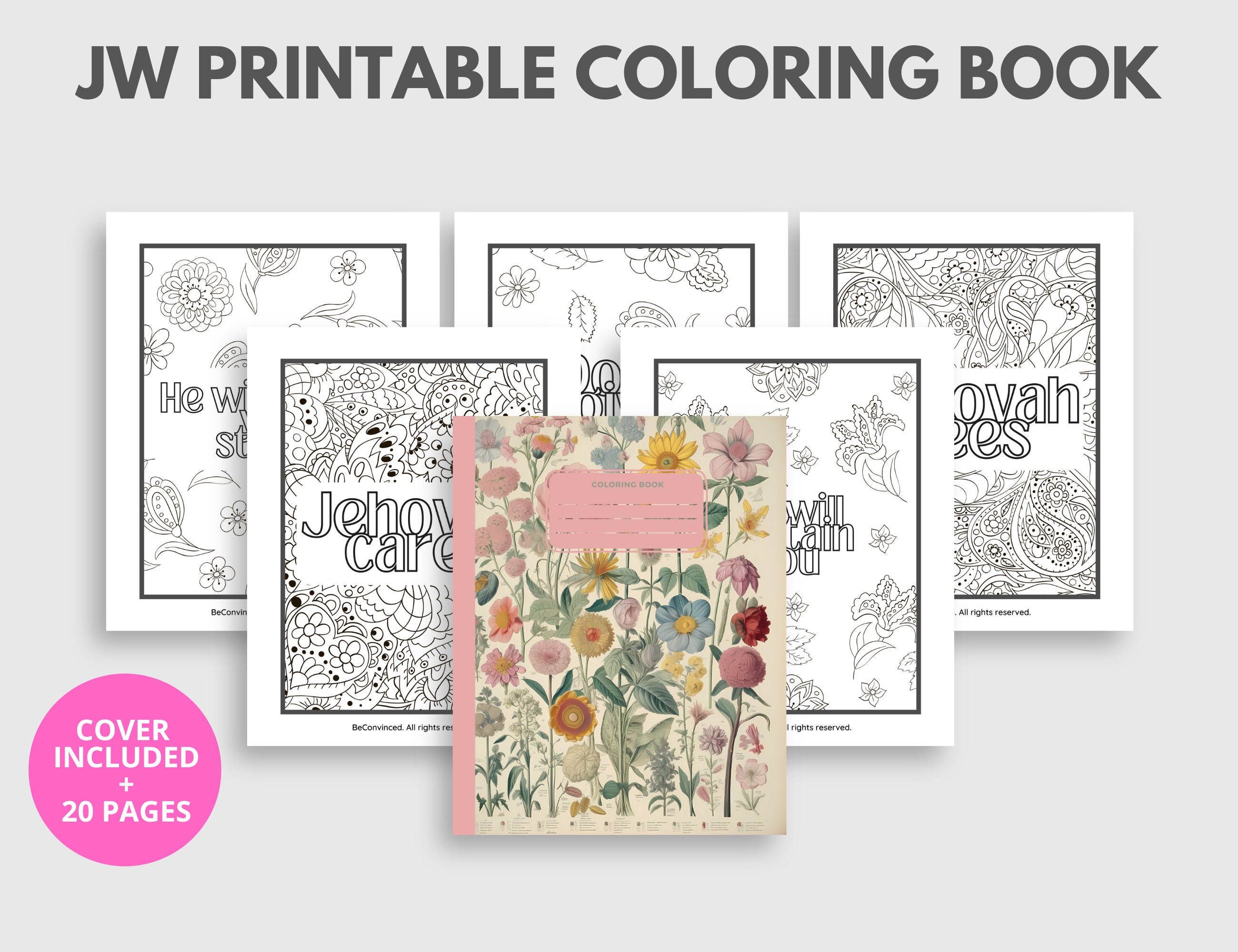 JW Coloring Book Jw Coloring Pages Jw Printable Coloring Book Jw Adult ...