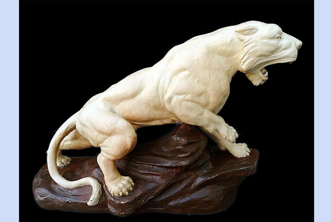 Extraordinary Depiction of a Big Cat Panther or Puma Terracotta ...