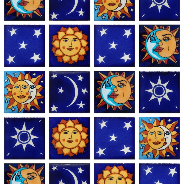 Moon Ceramic Tile - Etsy