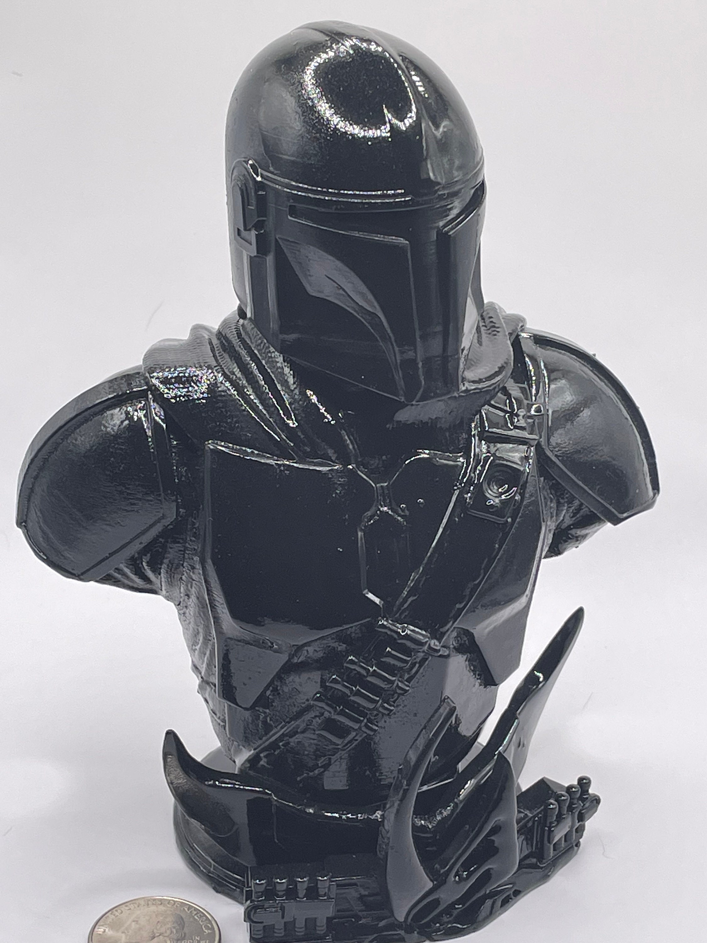 Mandalorian Bust Statue - 3D Printed 8K High Resolution Statue - Etsy