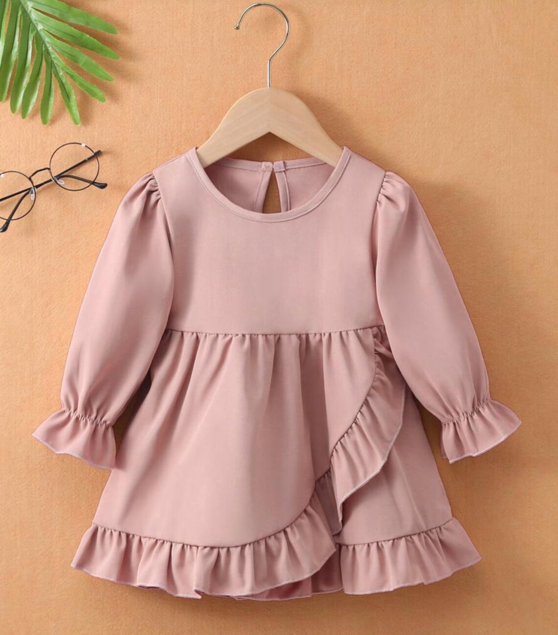 Baby Girl Easter Ruffle Wrap Dress - Etsy