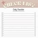 Daily Checklist Themed Digital Templates - Goodnotes, iPad Digital ...