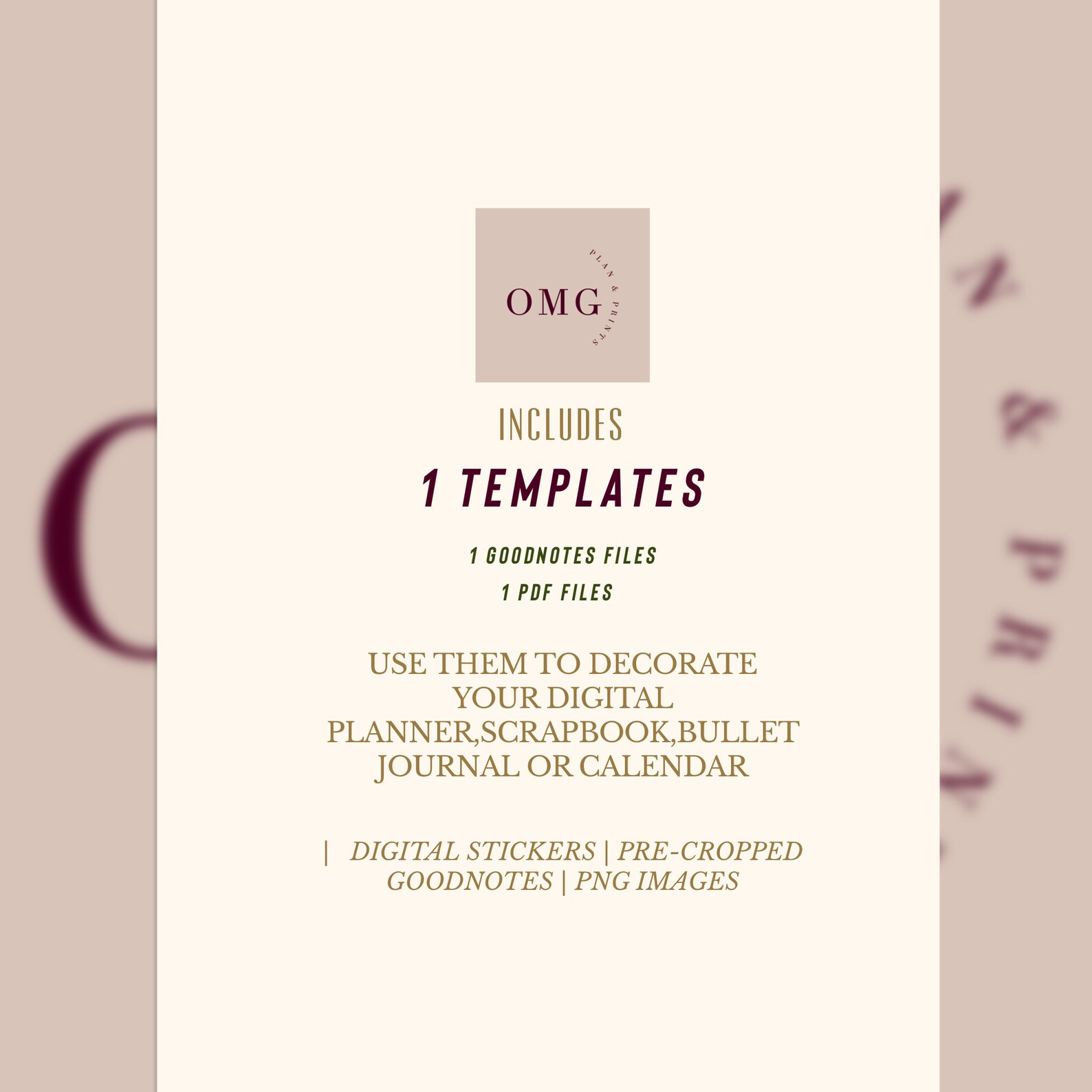 Daily Checklist Themed Digital Templates - Goodnotes, iPad Digital ...