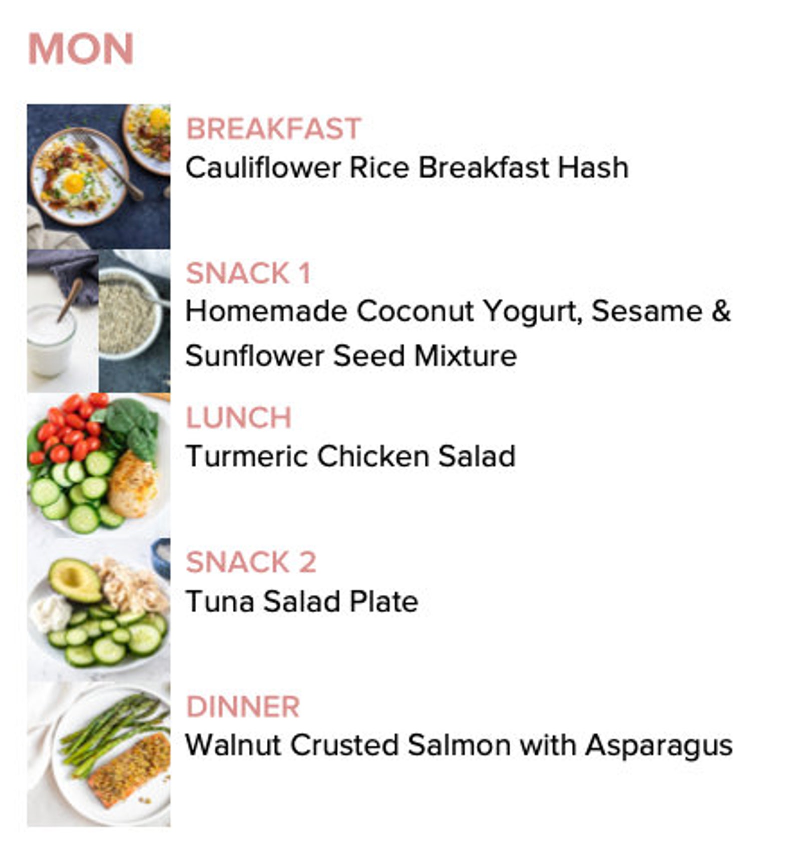 Women's Hormones Luteal Phase Meal Plan 7 Days (15 Recipes + Shopping ...