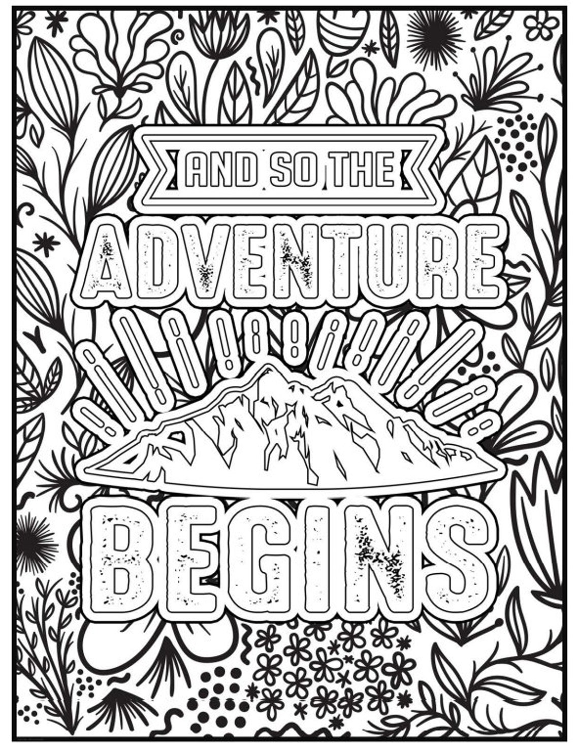 50 Adult Motivational Coloring Pages - Etsy Canada