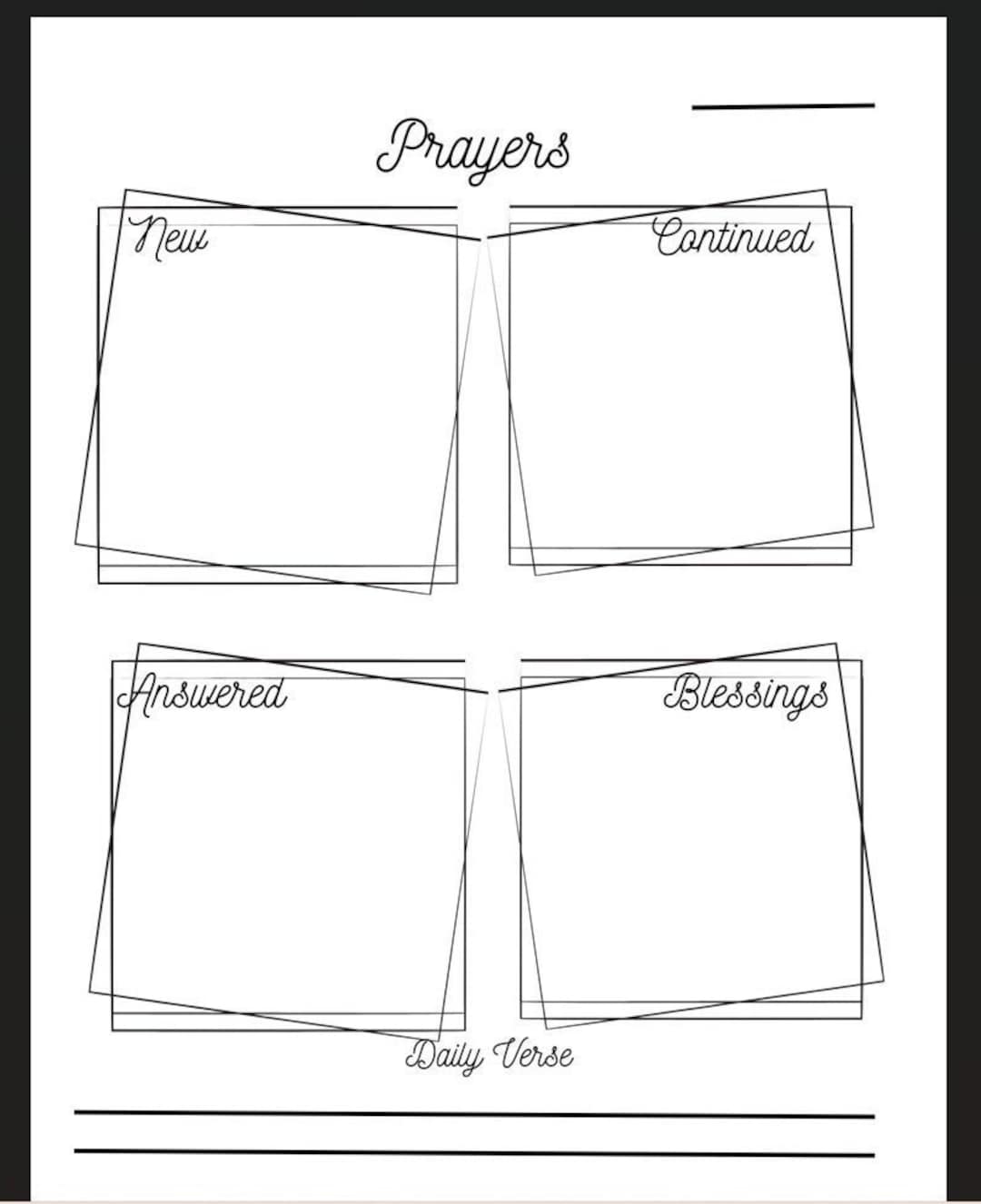 Prayer Journal Printable Insert - Etsy