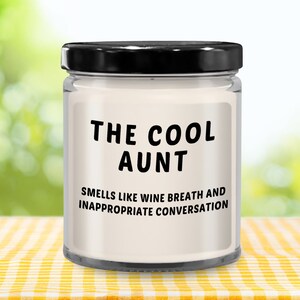 The Cool Aunt Funny Meme for Your Aunt Candle for Your - Etsy