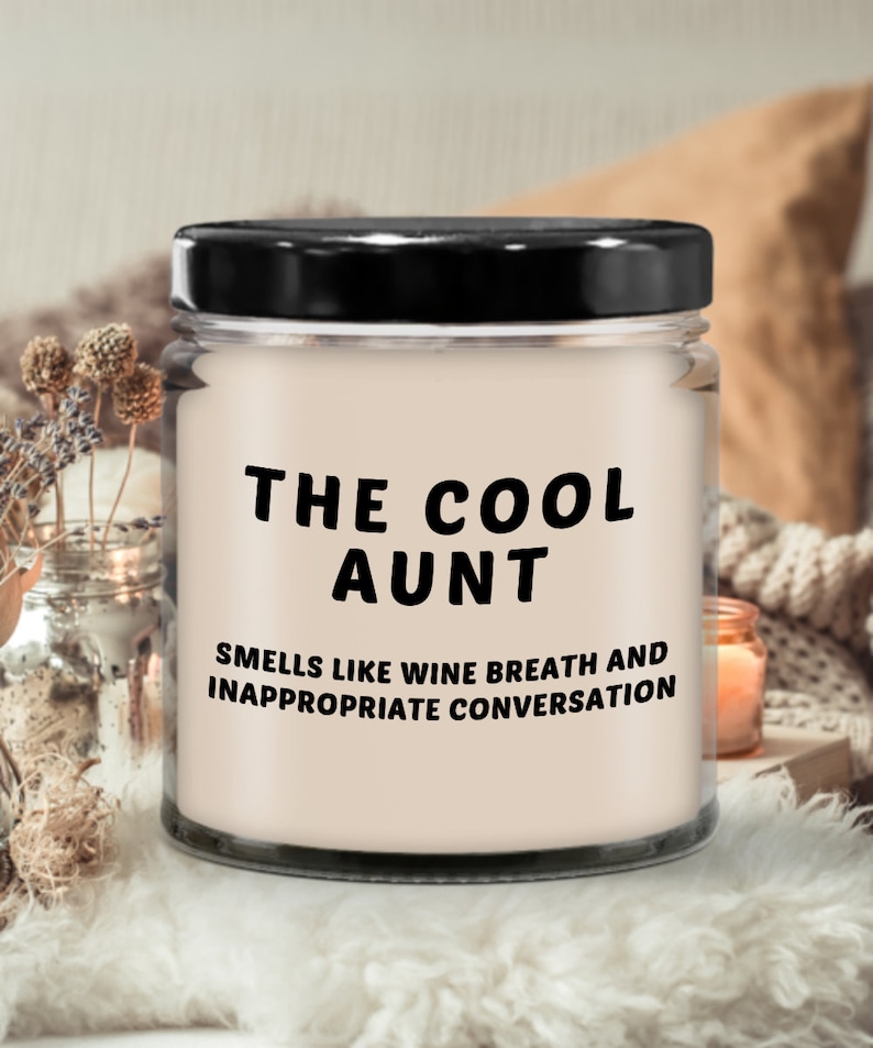 The Cool Aunt Funny Meme for Your Aunt Candle for Your - Etsy