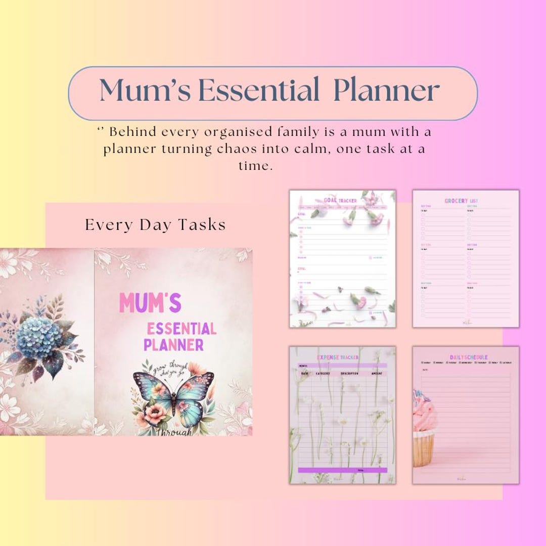 Mum's Essential Planner - Etsy