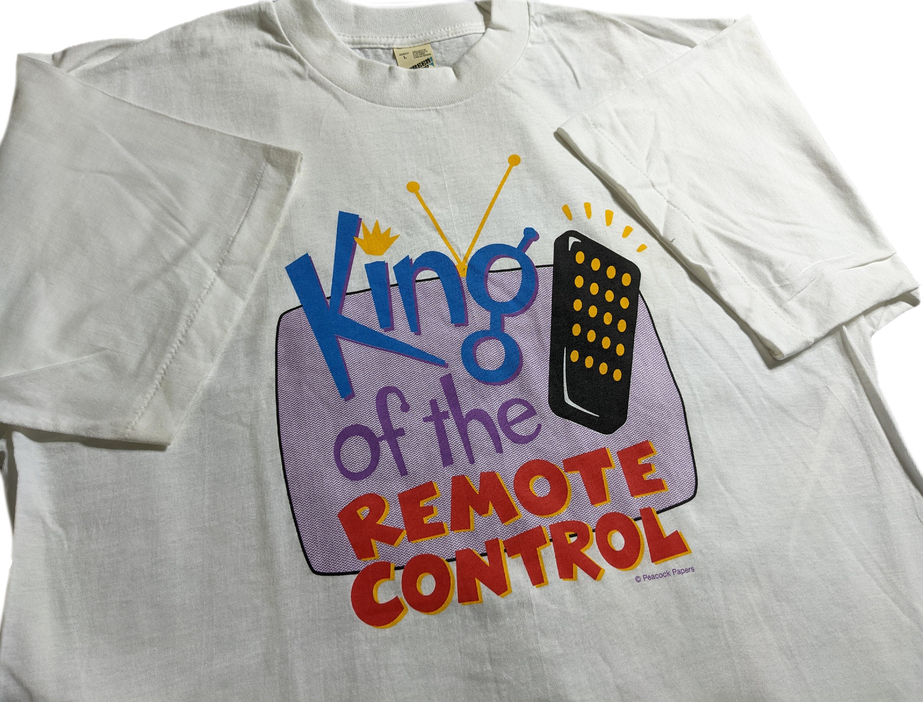 Vintage King of the Remote Control Funny Single Stitch 90s - Etsy