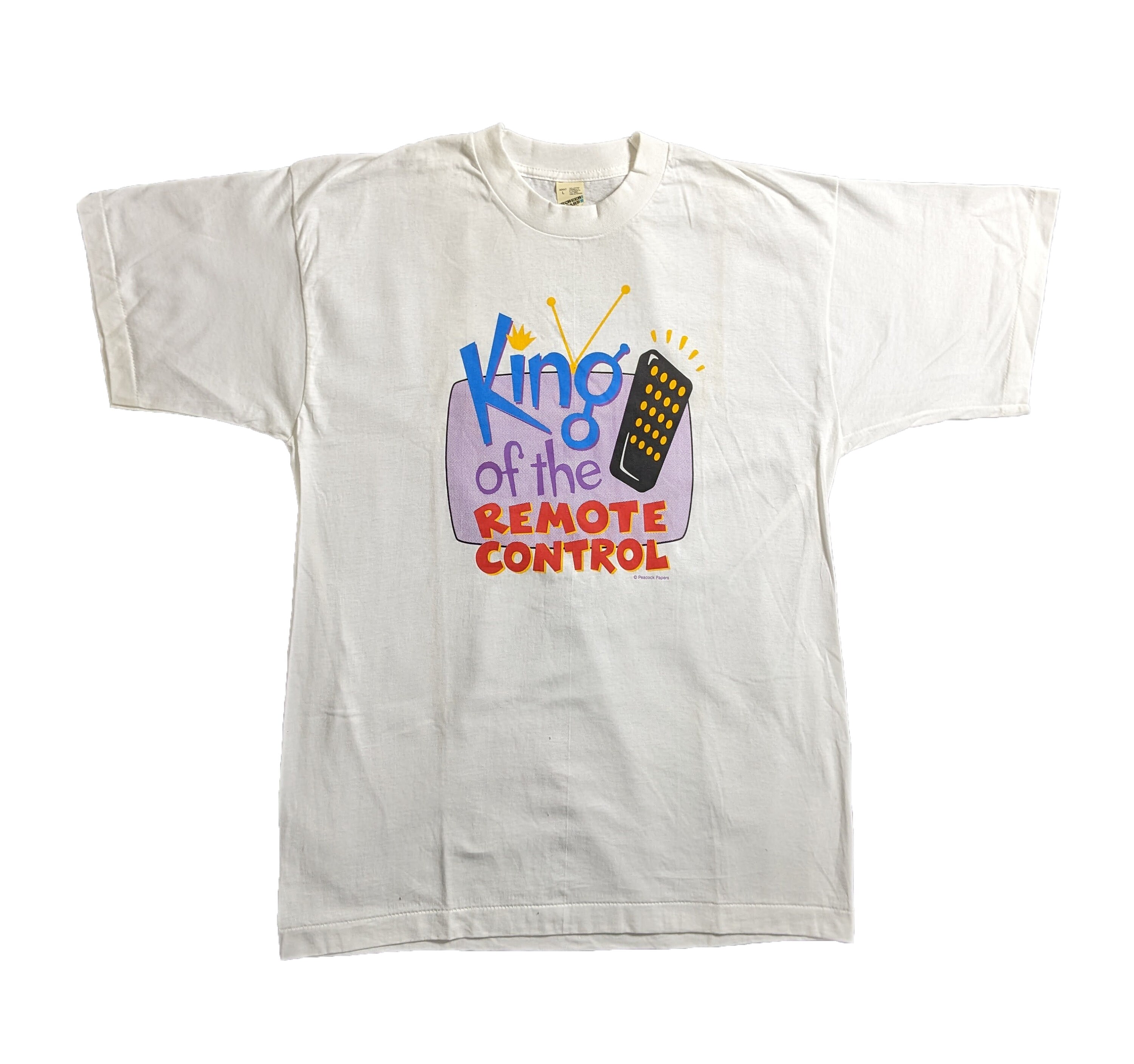 Vintage King of the Remote Control Funny Single Stitch 90s - Etsy