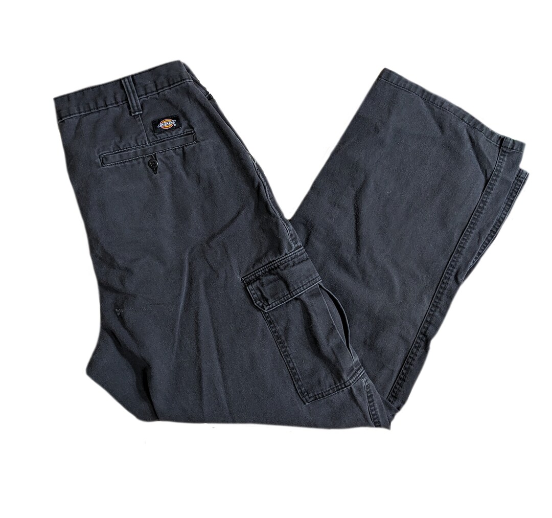 Vintage Faded & Distressed Dickies Black Loose Fit Pants 34x32 - Etsy