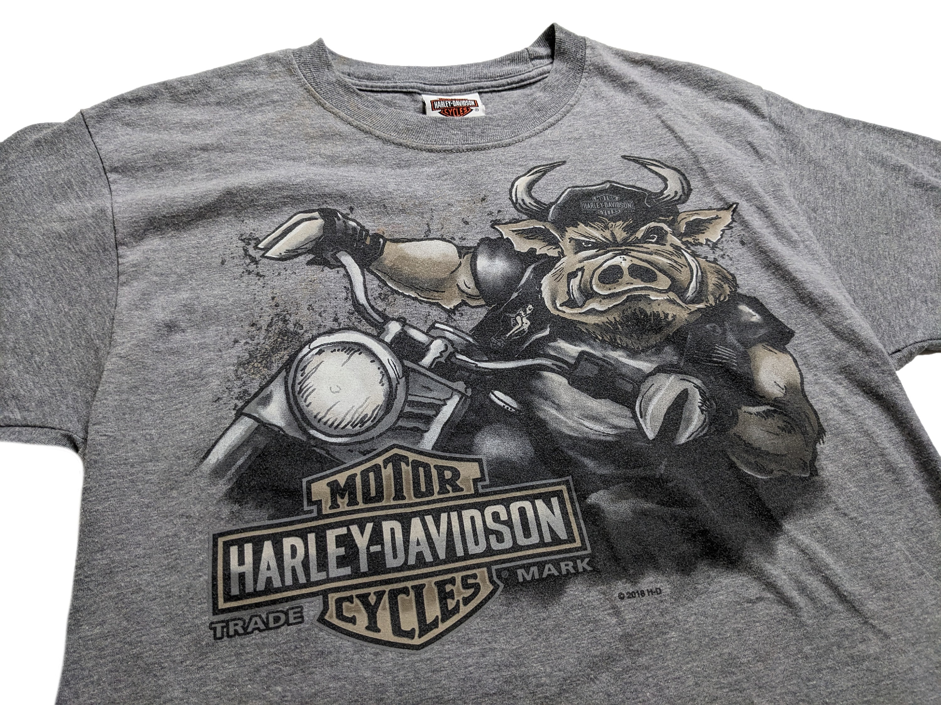 Harley Davidson Pig Driving Motorcycle Medium Shirt - Etsy