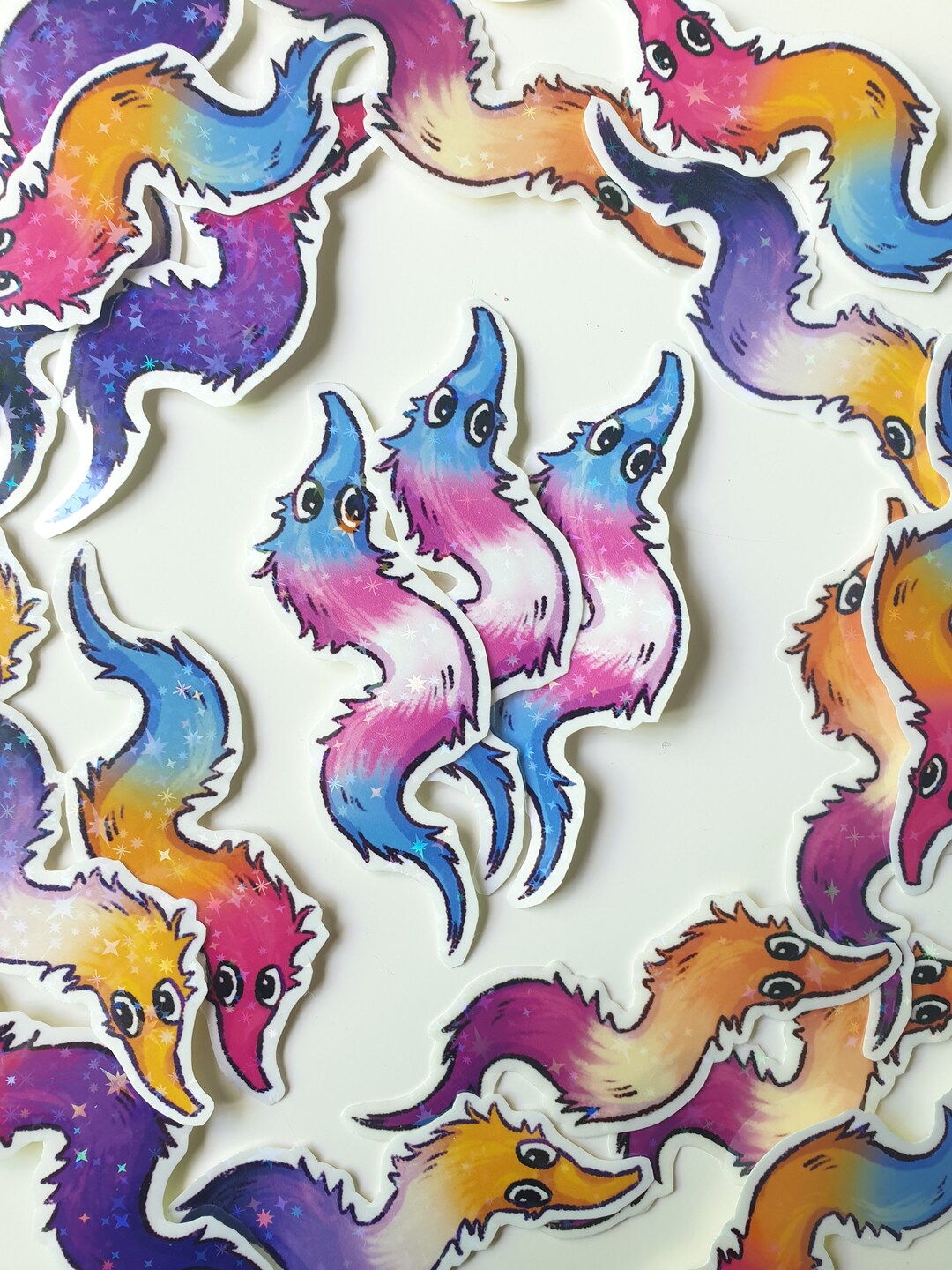 LGBTQ Pride Worms on String Sparkly Meme Stickers - Etsy