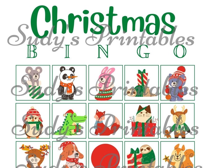 Printable Christmas Bingo Cards for School or at Home to Enjoy During ...