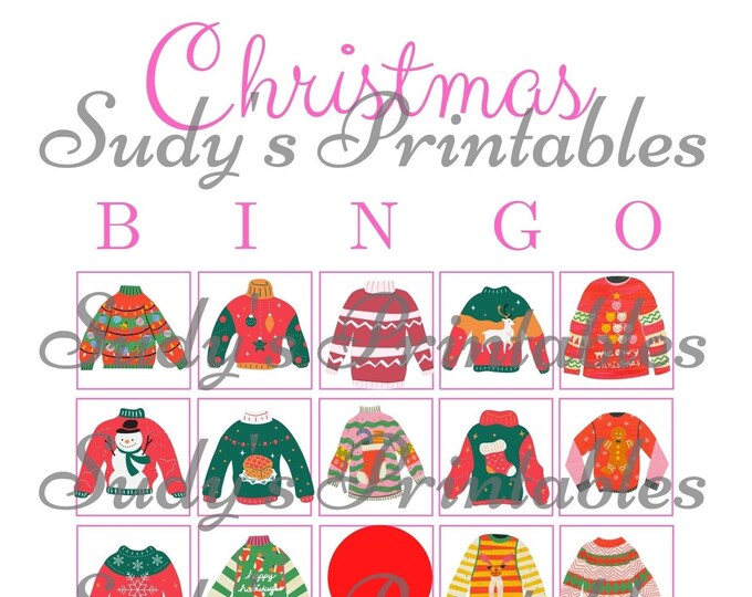 Printable Christmas Bingo Cards for School or at Home to Enjoy During ...