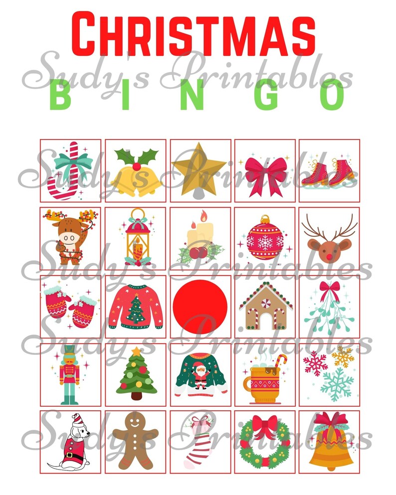 Printable Christmas Bingo Cards for School or at Home to Enjoy During ...
