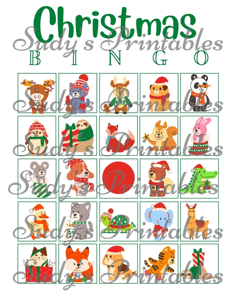 Printable Christmas Bingo Cards for You and Your Family to Enjoy During ...