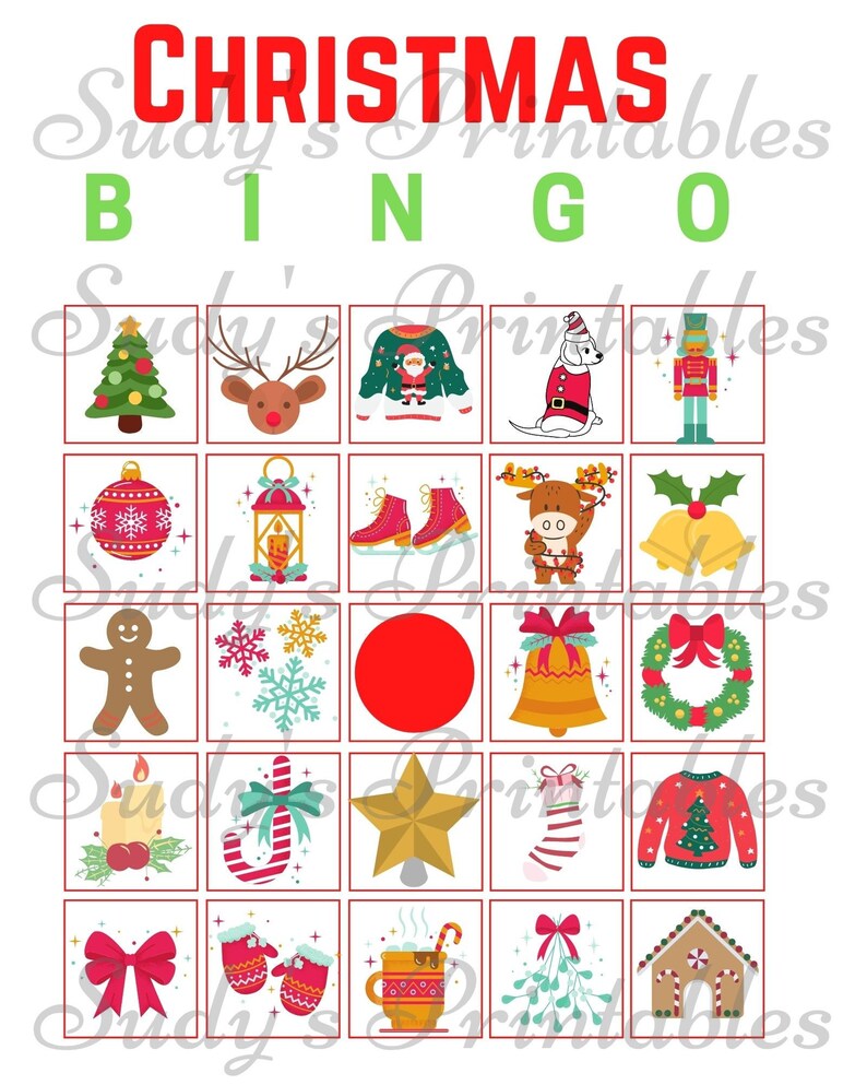 Printable Christmas Bingo Cards for School or at Home to Enjoy During ...