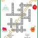 Christmas Crossword Puzzle Fun for Children Activity During the Holiday ...