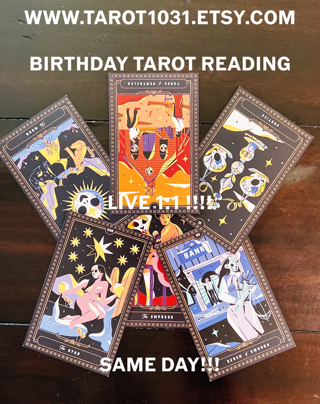 Live Birthday Tarot Reading Same Day Psychic Reading Oracle - Etsy