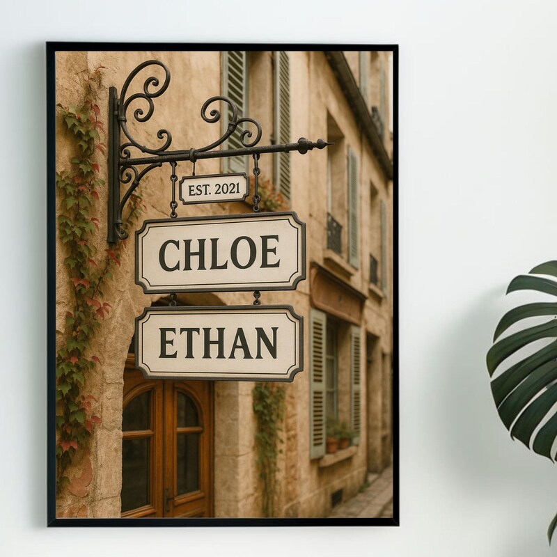 Paris Street Sign - Etsy