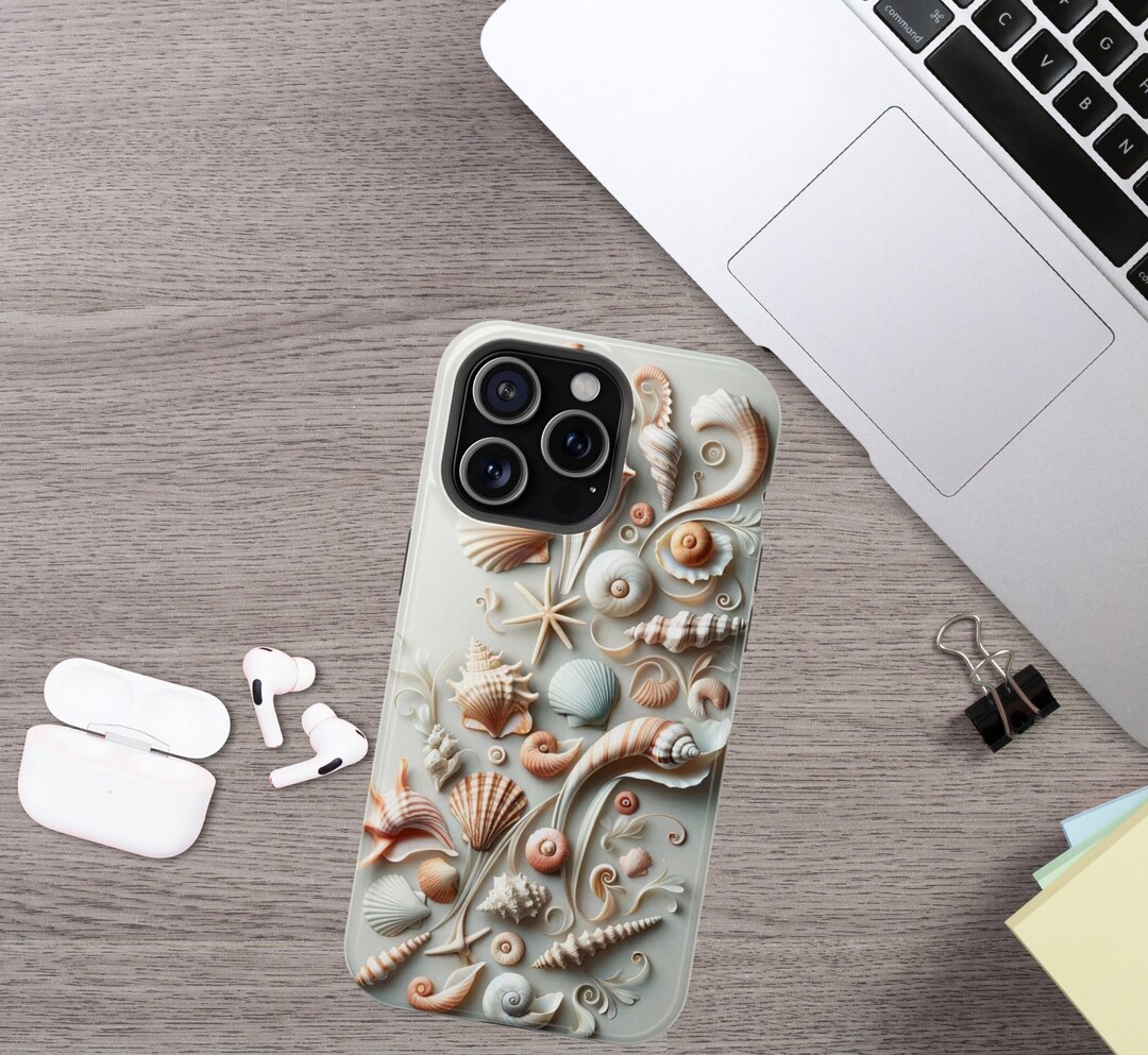 Seashell Phone Case, Beach Phone Cover, Ocean Unique Cover Case Cell ...