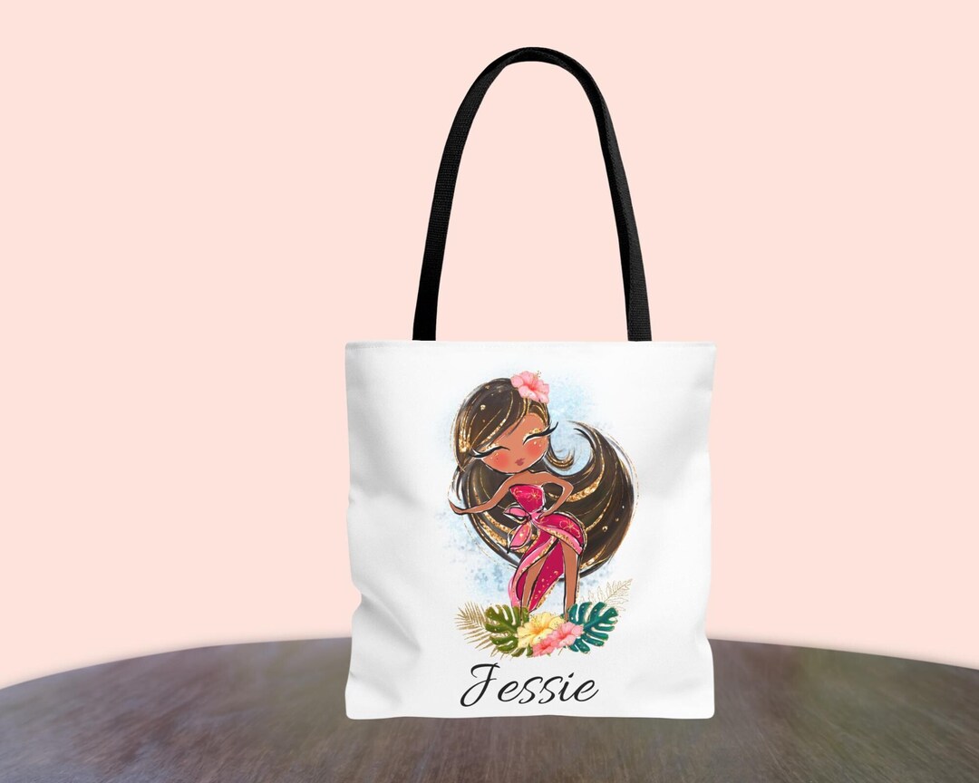 Hawaiian Tote Bag Personalized Beach Gift Tote Bag Vacation Travel Tote ...
