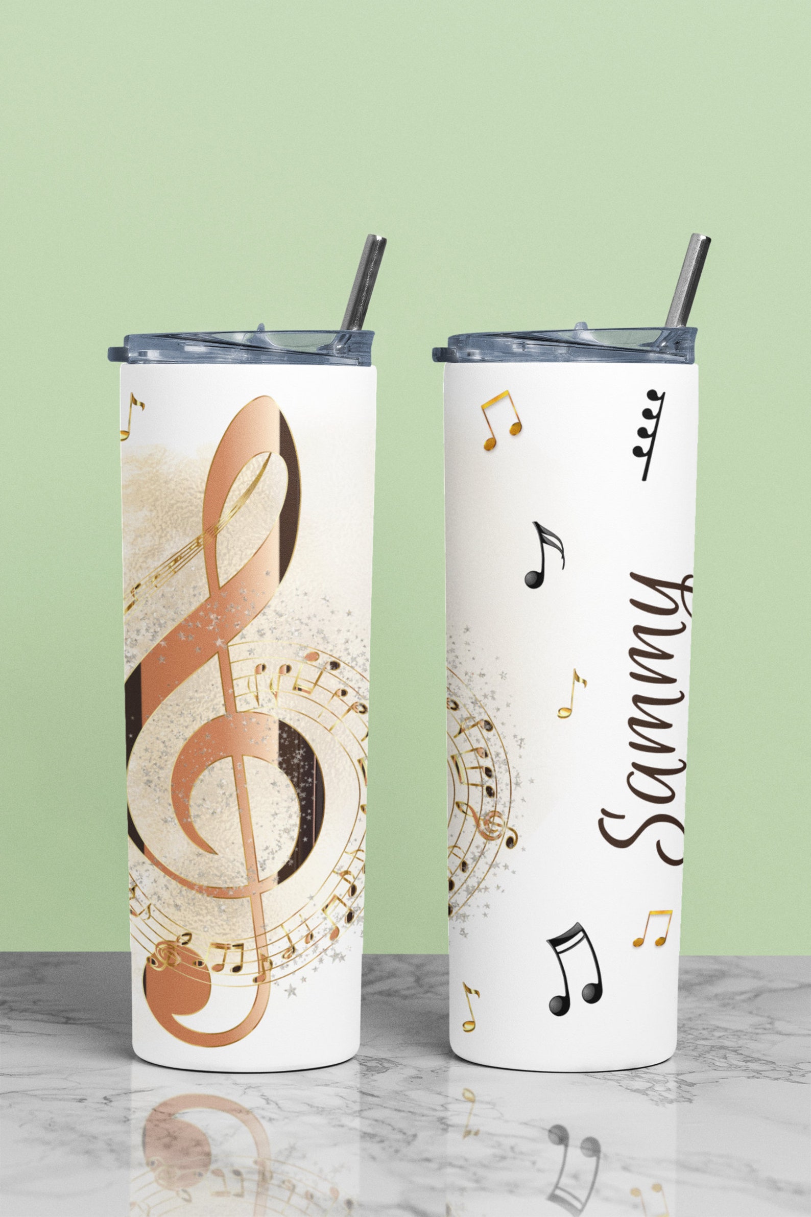 Music Note Tumbler Personalized Gift Musician Tumbler Gift - Etsy