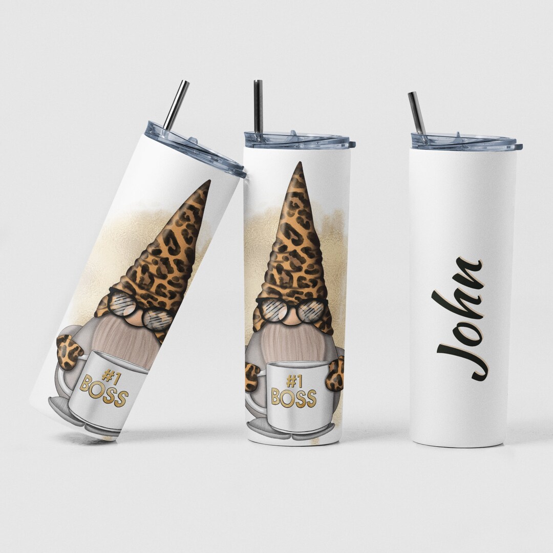 Boss Gnome Tumbler, Personalized Gift, Gift for Boss, Office Gift, Boss ...