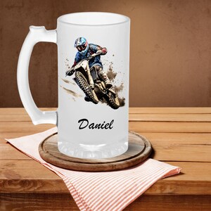 Motorcycle Custom Beer Stein Mugs Birthday Gift for Men, Personalized ...