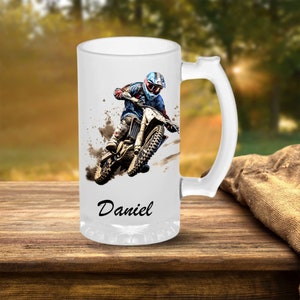 Motorcycle Custom Beer Stein Mugs Birthday Gift for Men, Personalized ...