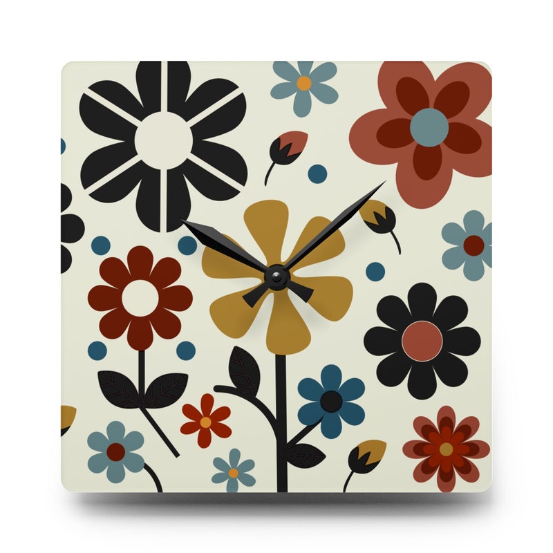 Retro Wall Clock - Etsy
