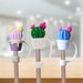 Straw Topper Cover Cactus Silicone Cap for Reusable Plastic Straws ...