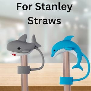 Straw Topper Cover Mermaid Fish Tail Seashell for Reusable Straws ...