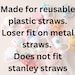 Straw Topper Cover Cactus Silicone Cap for Reusable Plastic Straws ...