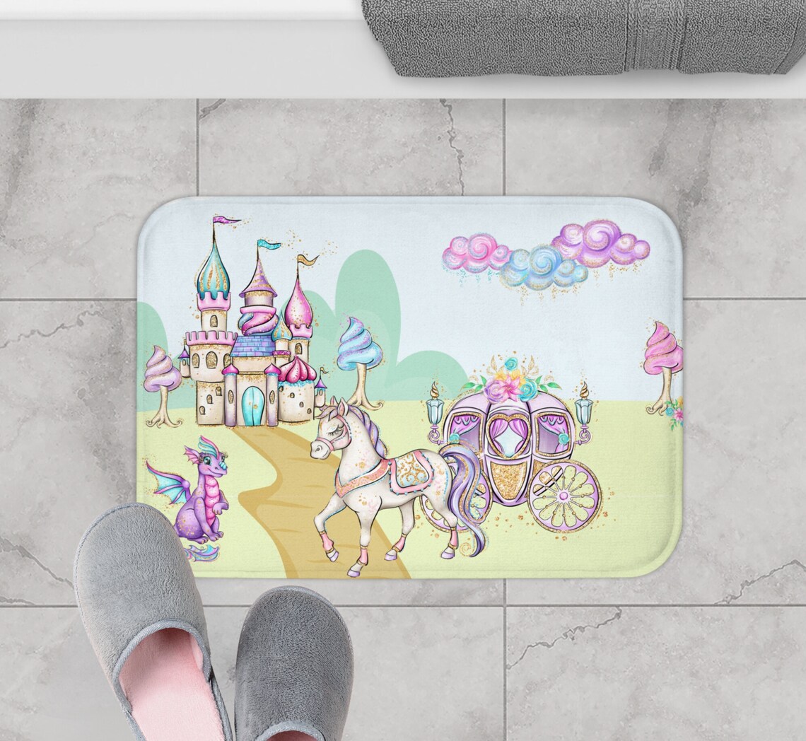 Cute Bath Mat Princess Decor Kids Room Decor Baby Shower Gift Kids ...
