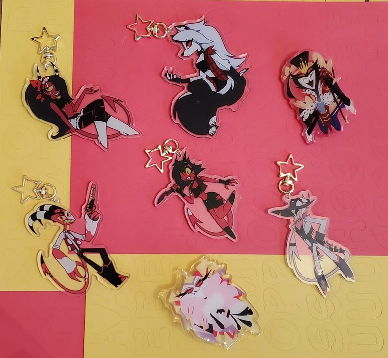 Helluva Boss Episode 5 Themed Keychains Acrylic Charms - Etsy