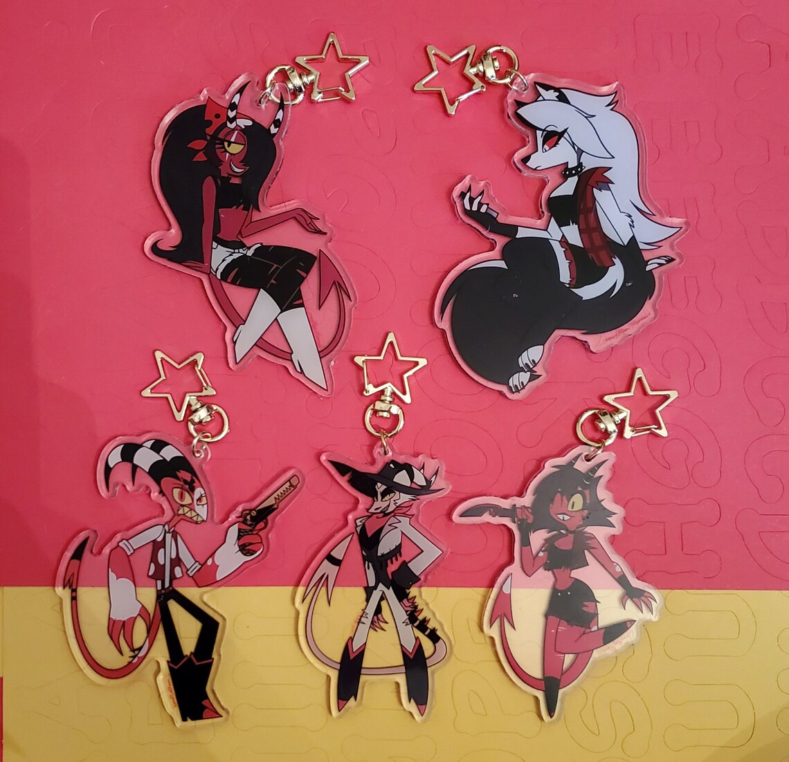 Helluva Boss Episode 5 Themed Keychains Acrylic Charms - Etsy