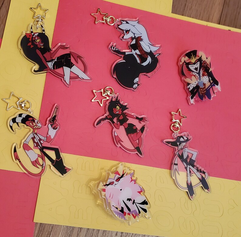 Helluva Boss Episode 5 Themed Keychains Acrylic Charms - Etsy
