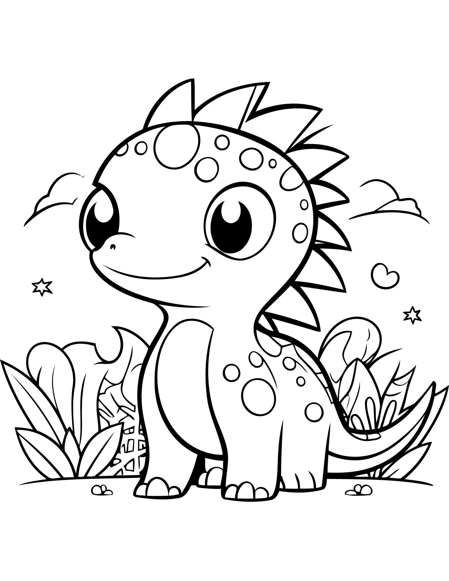 40 Dinosaur Coloring Pages |book | Kids Ages 4,5,6,7,8,9,10 | Fun ...
