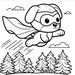 Superhero Puppy Coloring Book, Pages | Kids Adults| Dog Art Craft ...