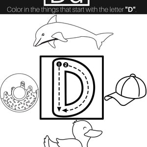 26 Printable Alphabet Coloring Pages Worksheets | Kids: Preschool ...