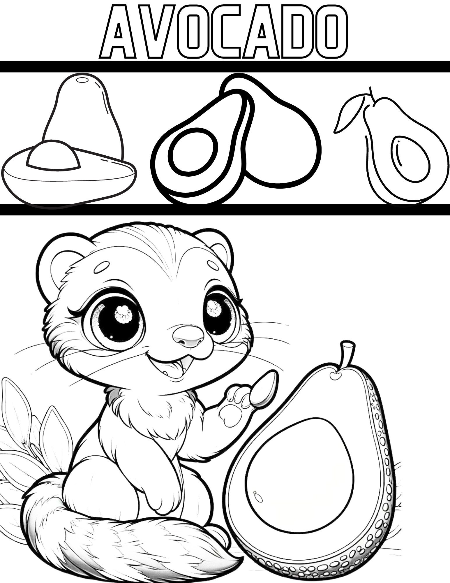 40 Coloring Pages | Animals Fruits Vegetables | Kids Fun Activity Book ...